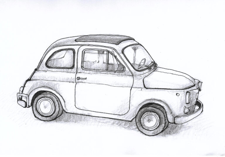 HOW TO DRAW A SIMPLE CAR (EN)