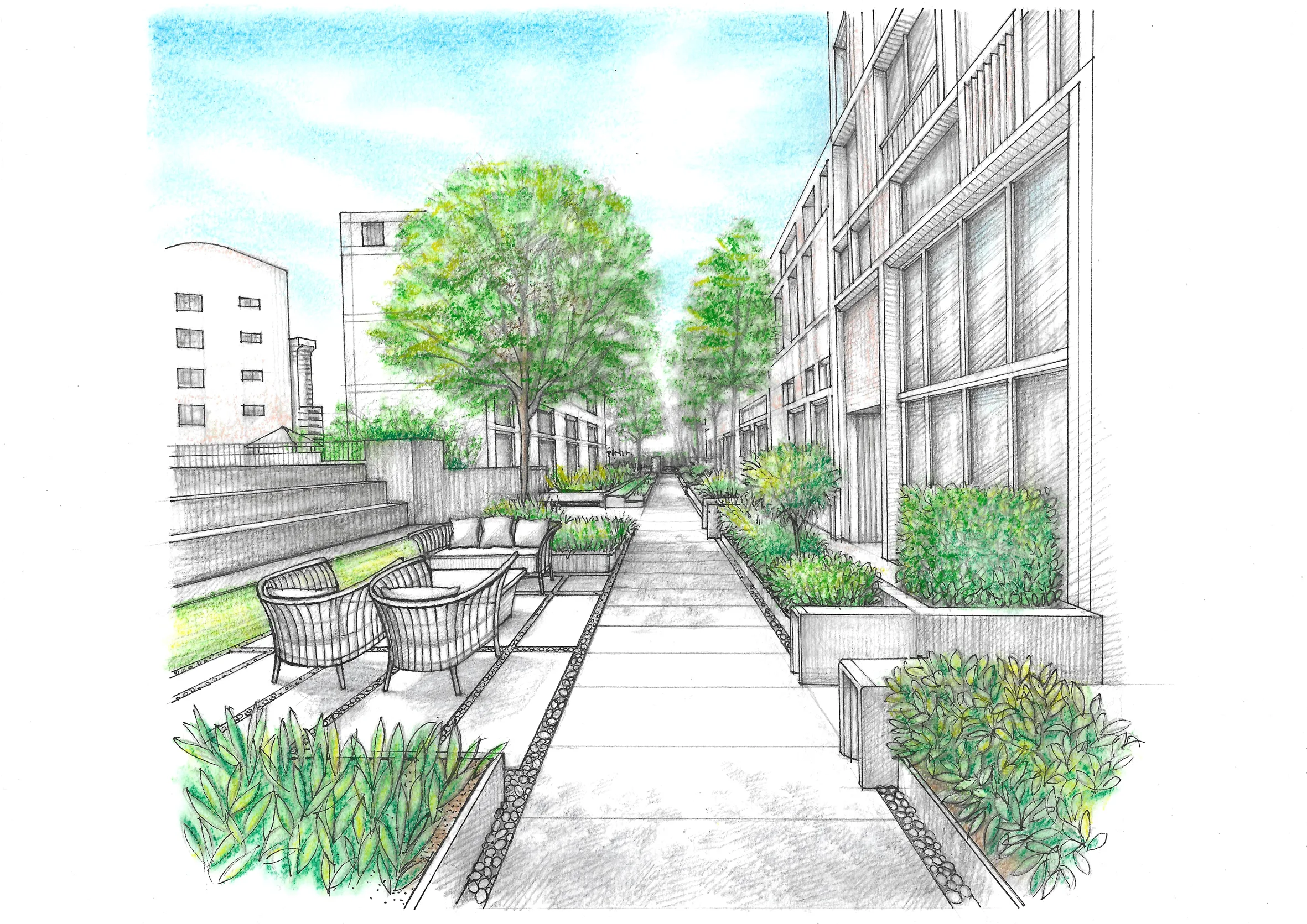 Landscape illustration service – hand drawings