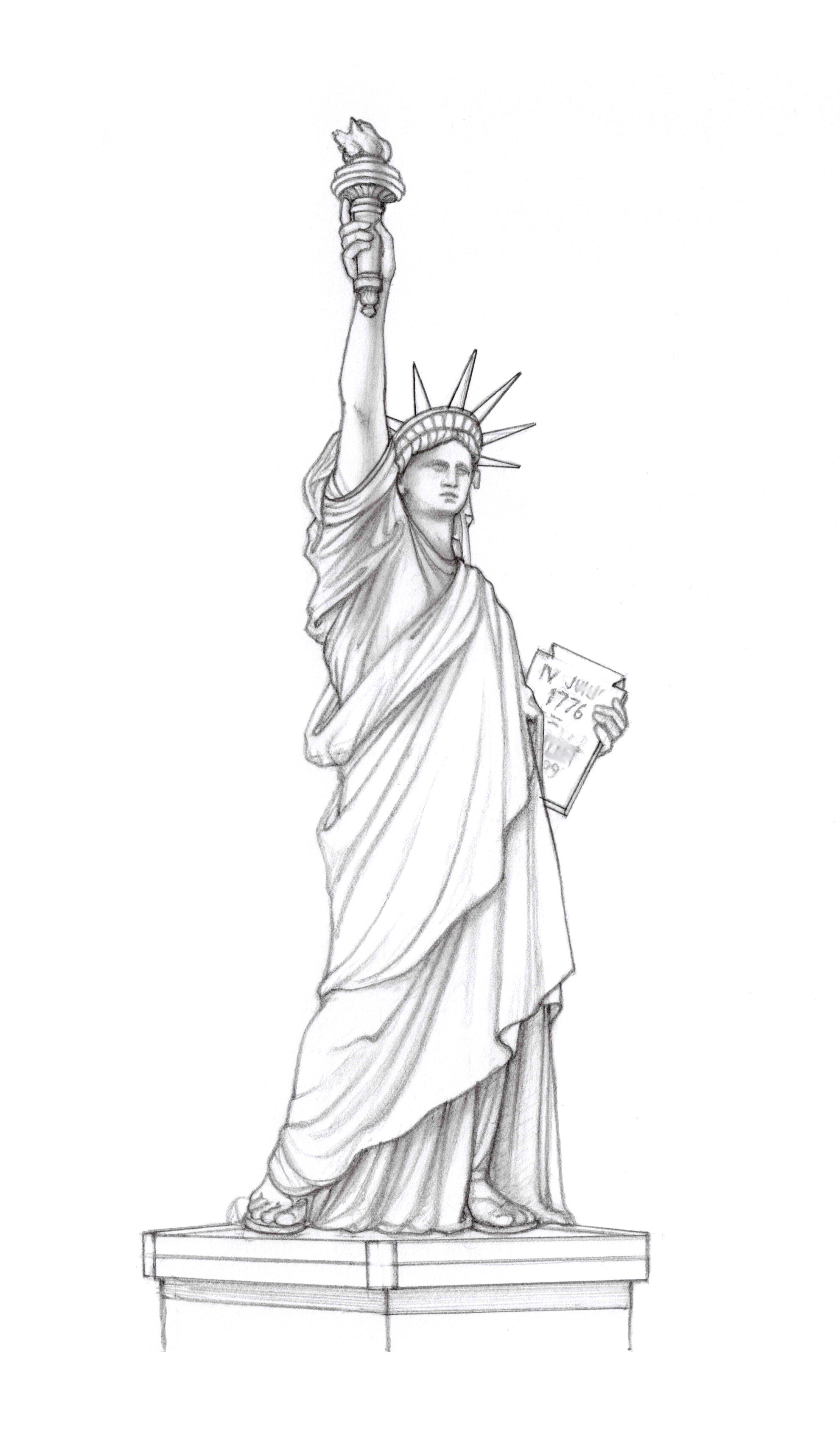Landmarks and buildings hand-drawn illustrations